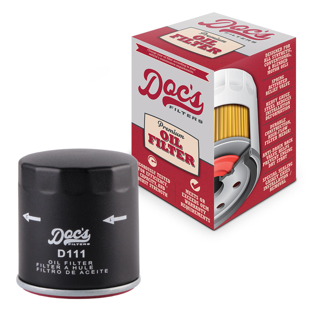 Oil Filter D111 | Fits OEM 19210284 | Doc's Filters